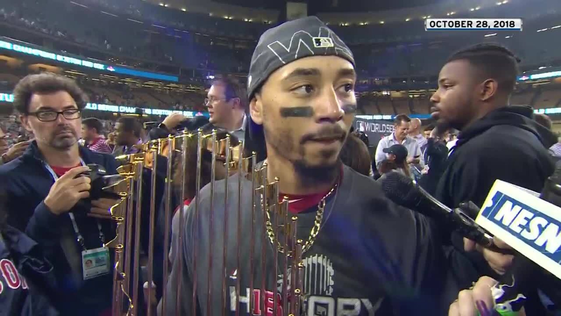 Red Sox Win 2018 World Series: Mookie Betts Interview