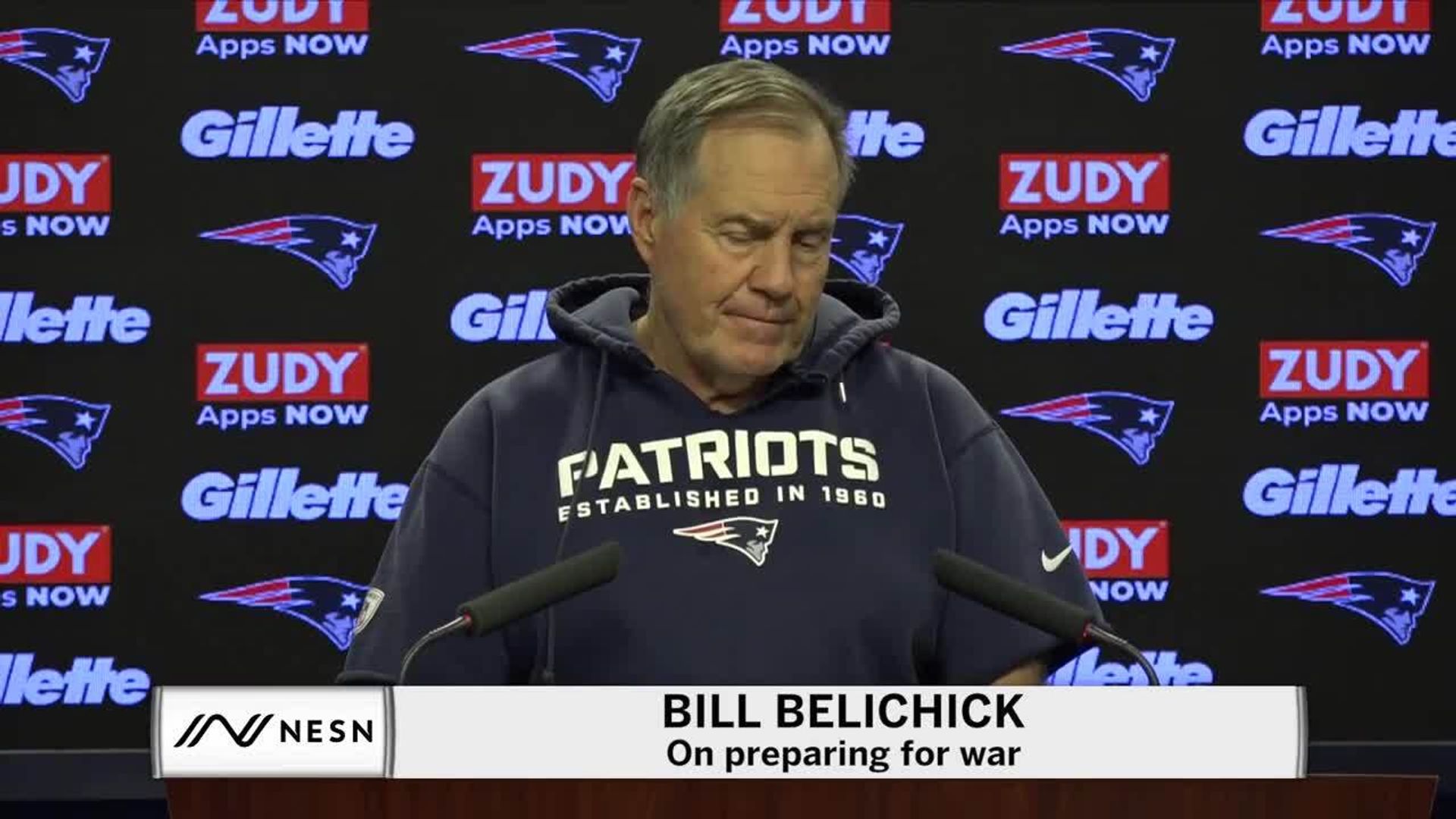 Bill Belichick Quotes Eisenhower, Uses War Analogy (2019)